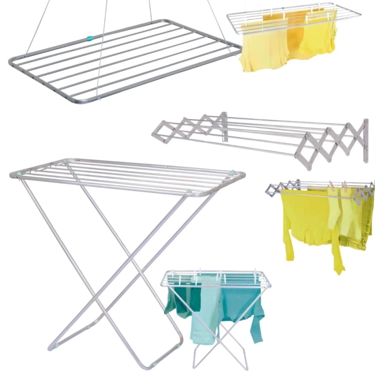 Mandiali e-Shop : Kit Varal de Teto 120 Cm Aluminio + Varal Sanfonado 1 ...